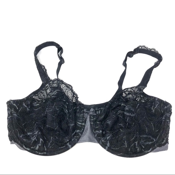 Bali | Intimates & Sleepwear | Bali Black Lace Underwire Bra Plus Size ...